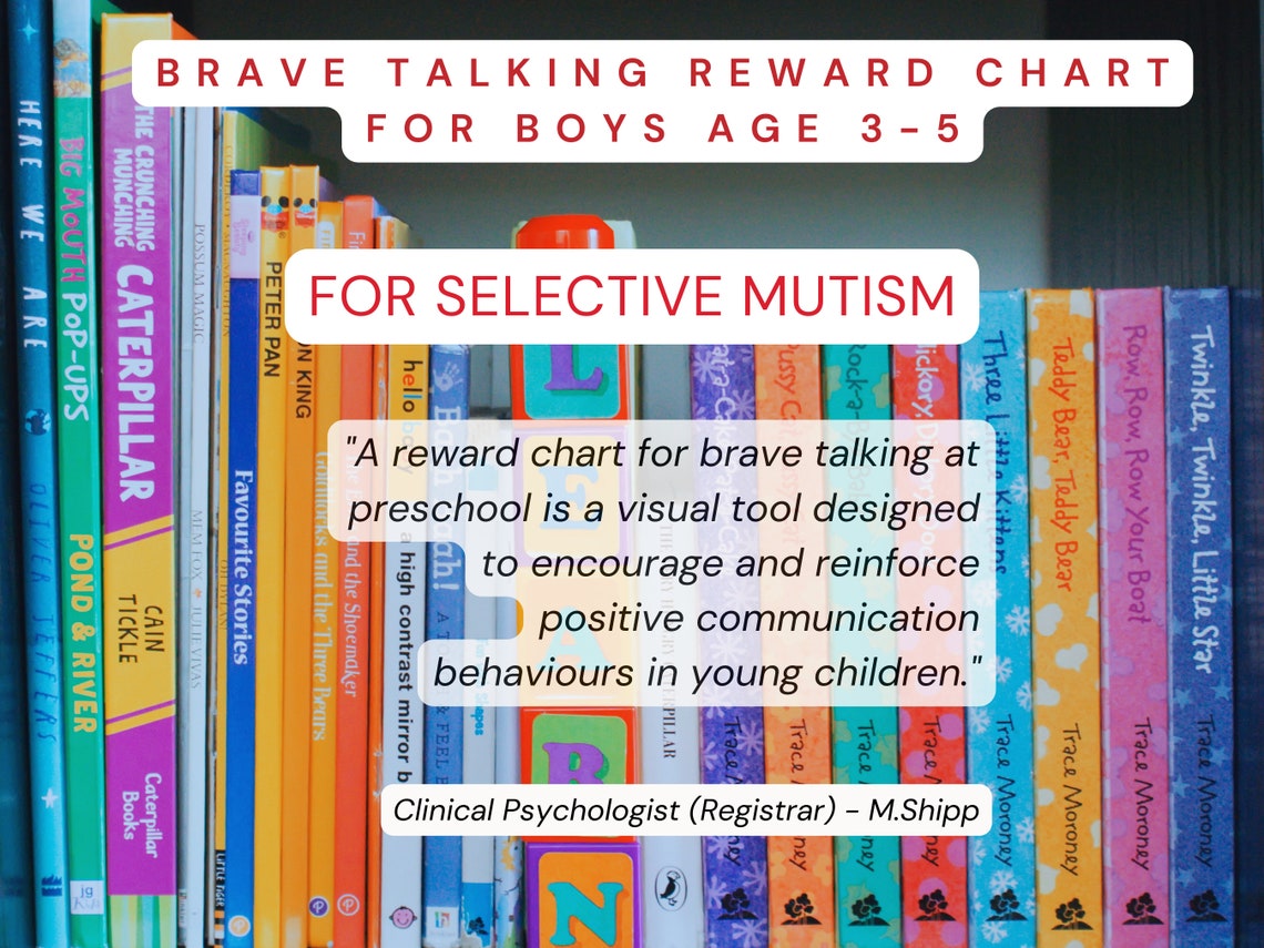 Brave Talking Reward Chart for Preschool Boys Aged 3-5, Selective ...