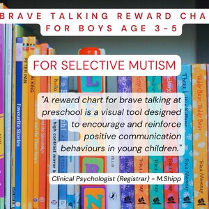 Brave Talking Reward Chart for Preschool Boys Aged 3-5, Selective ...