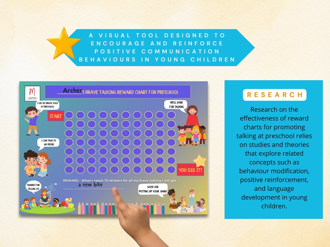 Brave Talking Reward Chart for Preschool Boys Aged 3-5, Selective ...