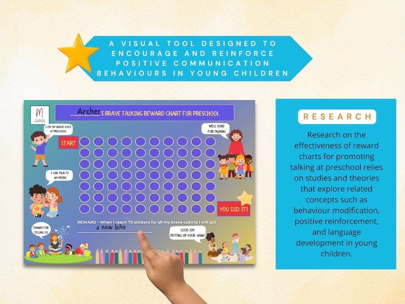 Brave Talking Reward Chart for Preschool Boys Aged 3-5, Selective ...
