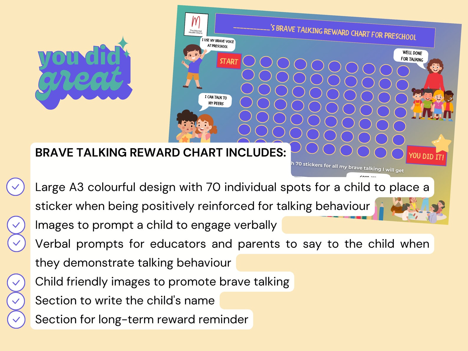 Brave Talking Reward Chart for Preschool Boys Aged 3-5, Selective ...