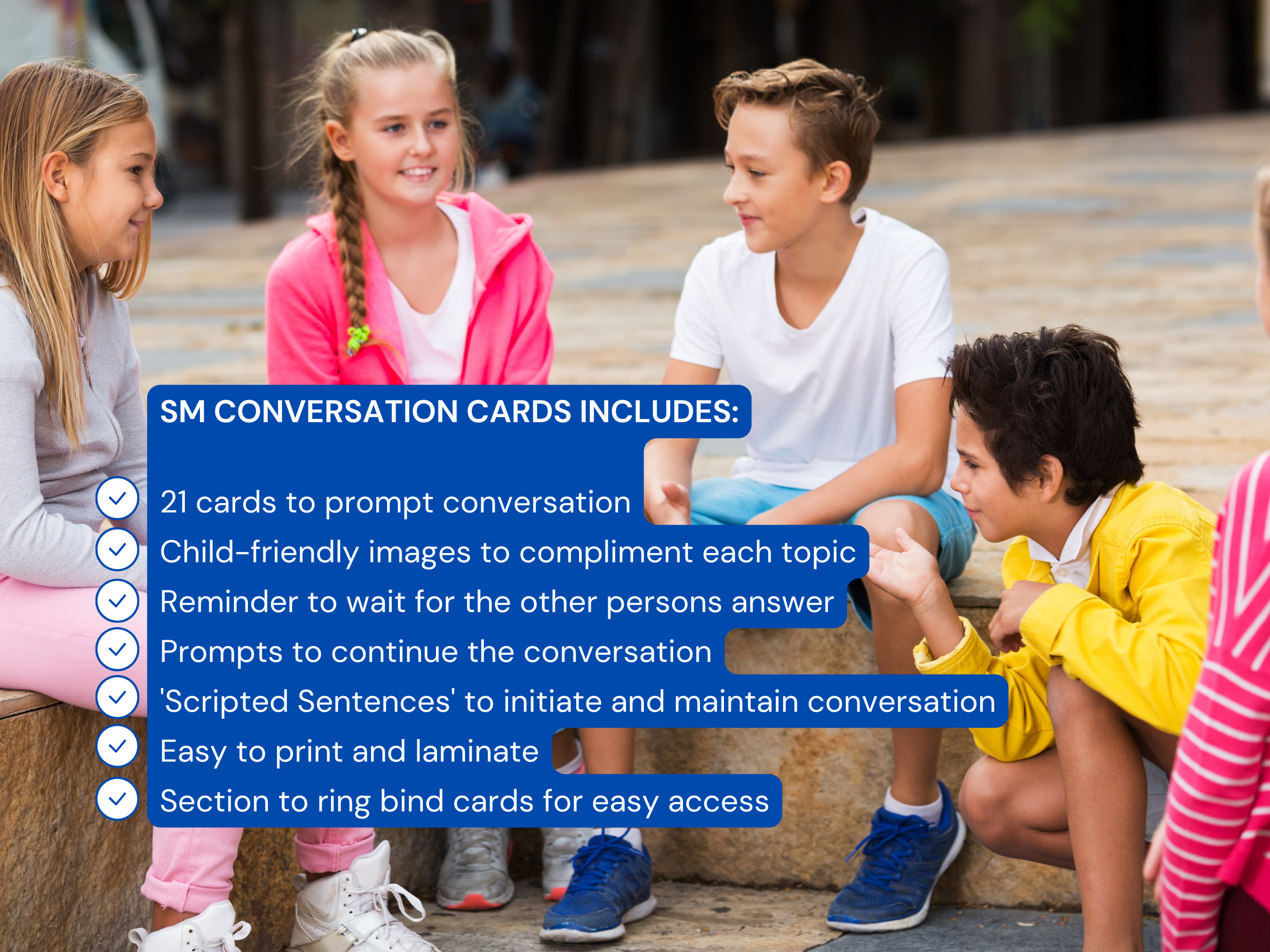 Conversation Starter Cards for Kids With Friends, Selective Mutism ...