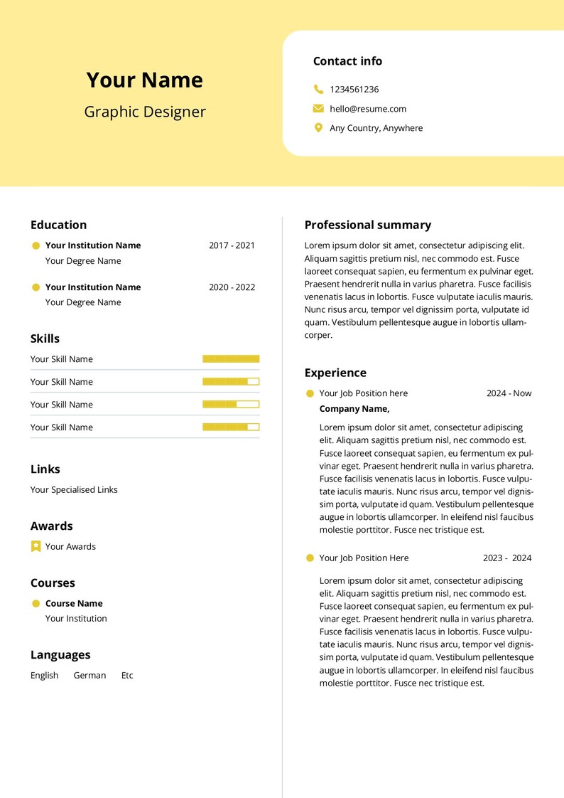 Professional Resume Formatting Service - Stand Out With Customized ...