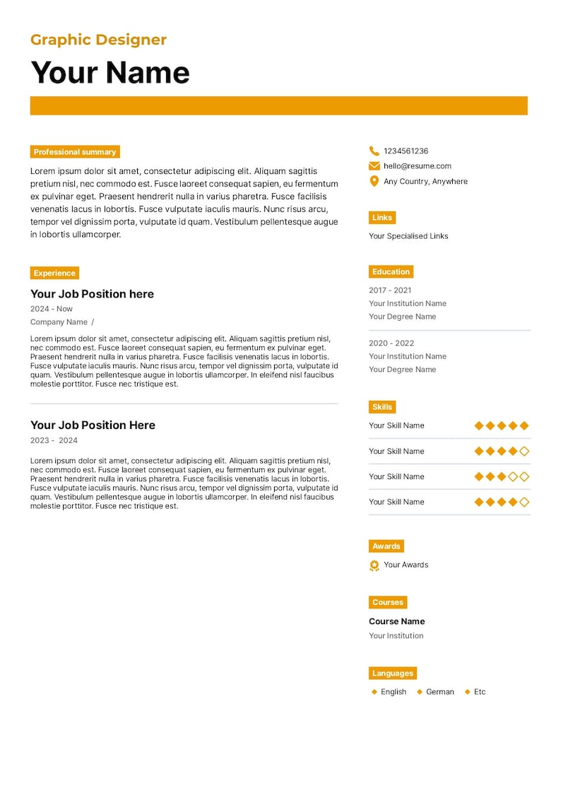 Professional Resume Formatting Service - Stand Out With Customized ...