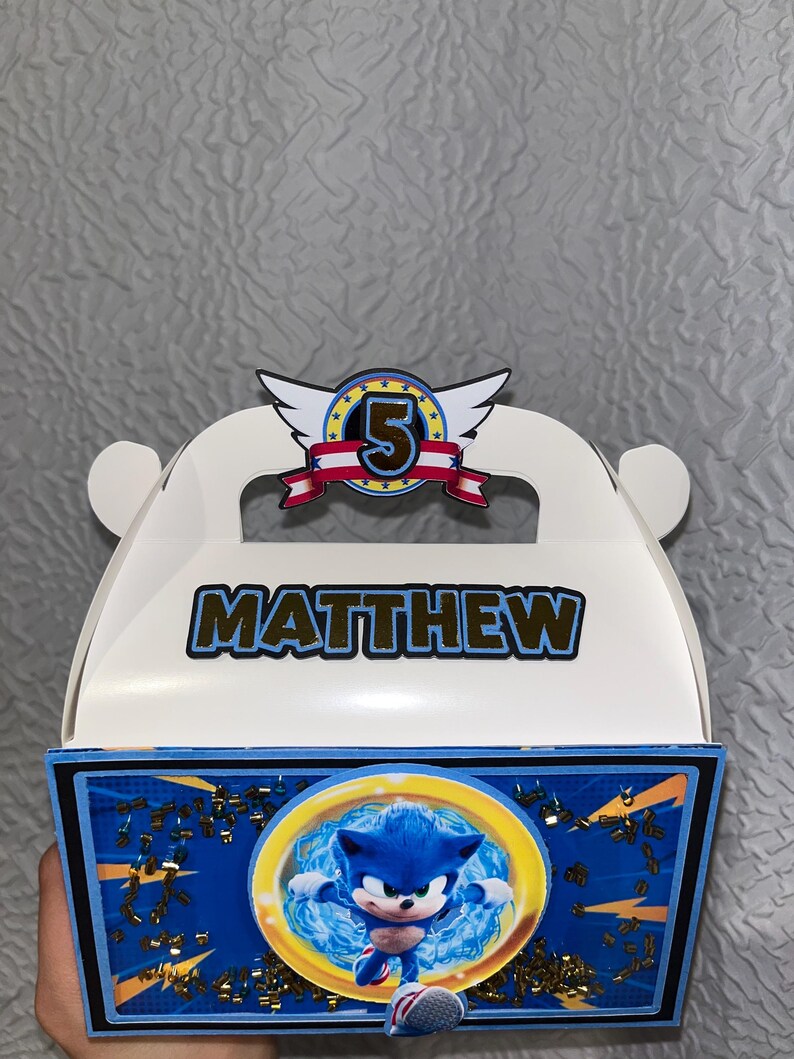 Sonic the Hedgehog Shaker Gable Box - Etsy