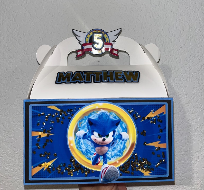 Sonic the Hedgehog Shaker Gable Box - Etsy