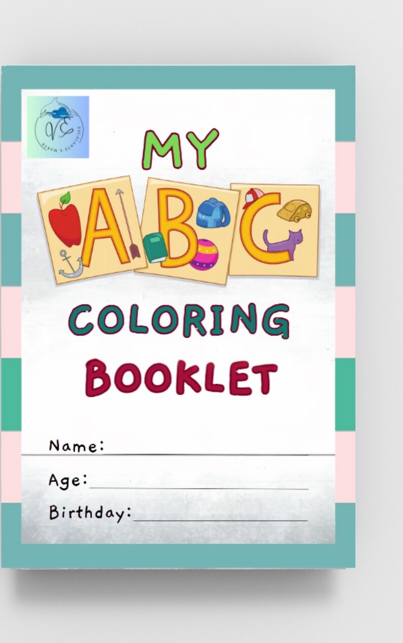 Alphabet Coloring Pages, Toddler Coloring Pages - Etsy