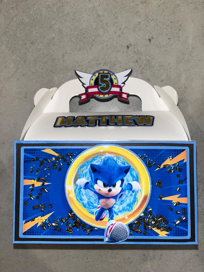 Sonic the Hedgehog Shaker Gable Box - Etsy