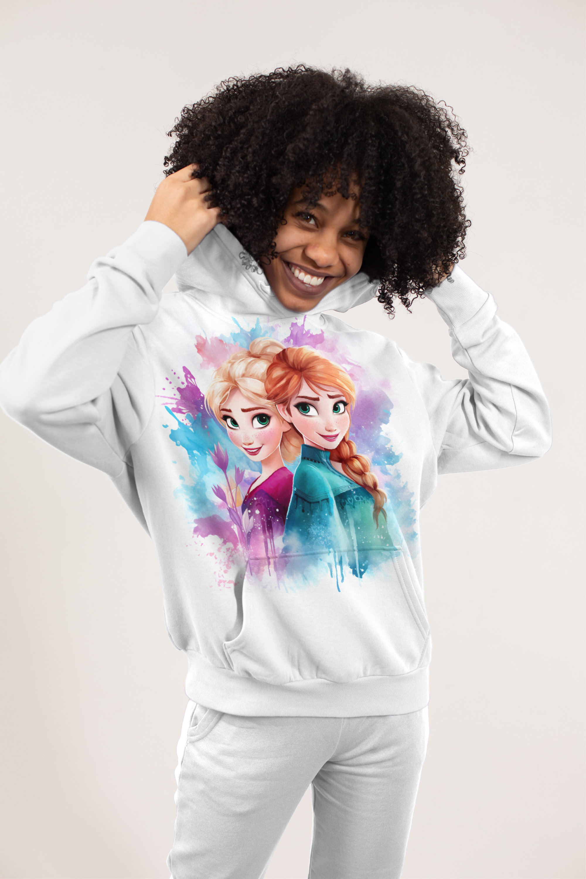 5 Elsa and Anna Frozen Splash and Watercolor Digital Design High ...