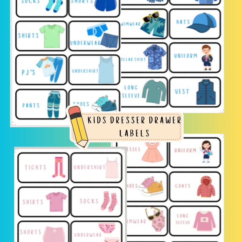 Dresser Labels - Etsy