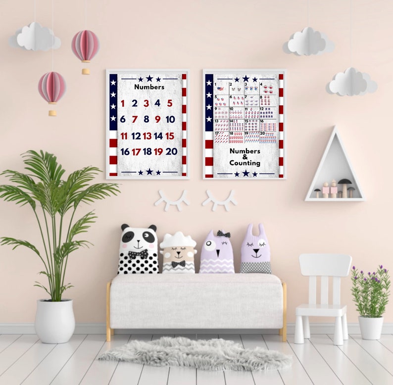 Number Charts,counting Chart,number Chart,preschool,pre-k Activities ...