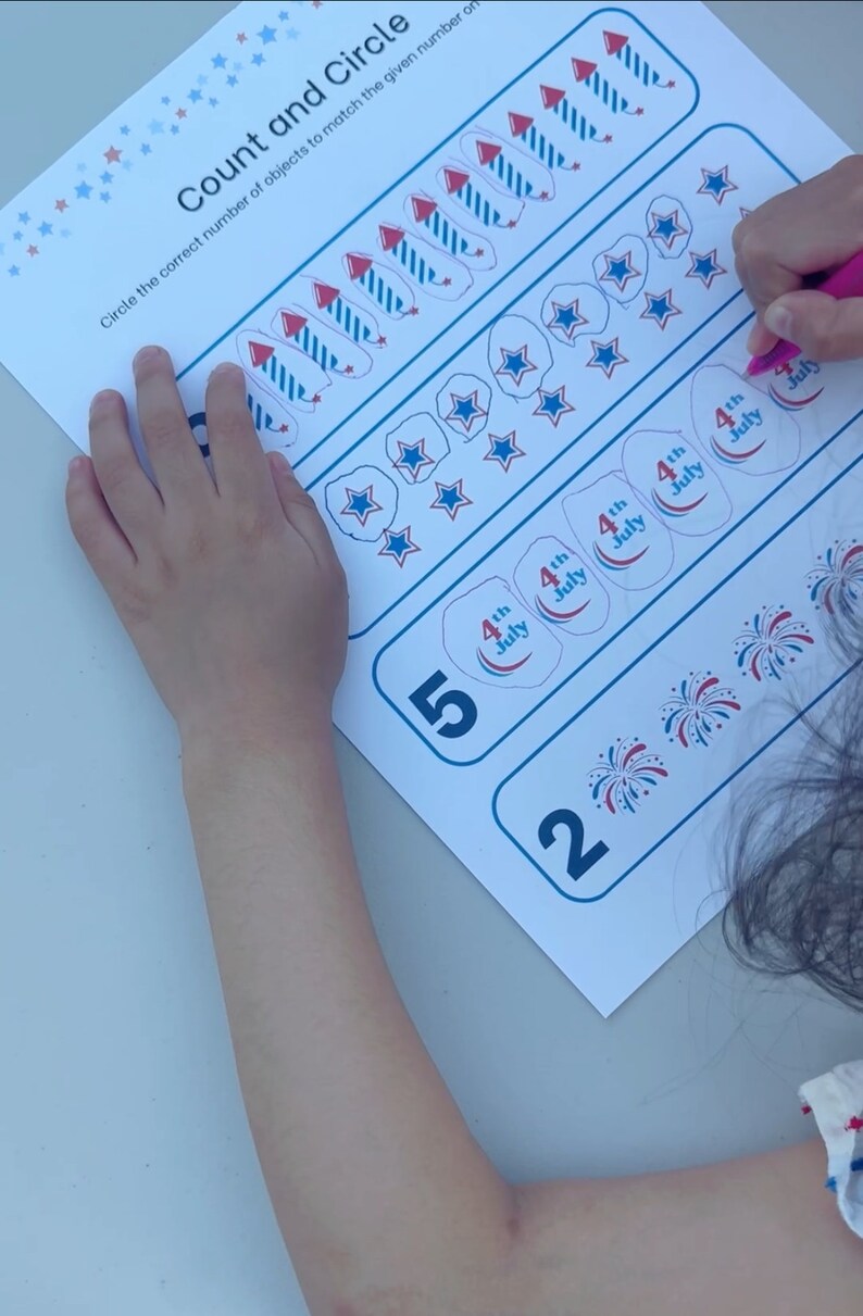 Fourth of July Activities & Worksheets,preschool,pre-k Activities ...