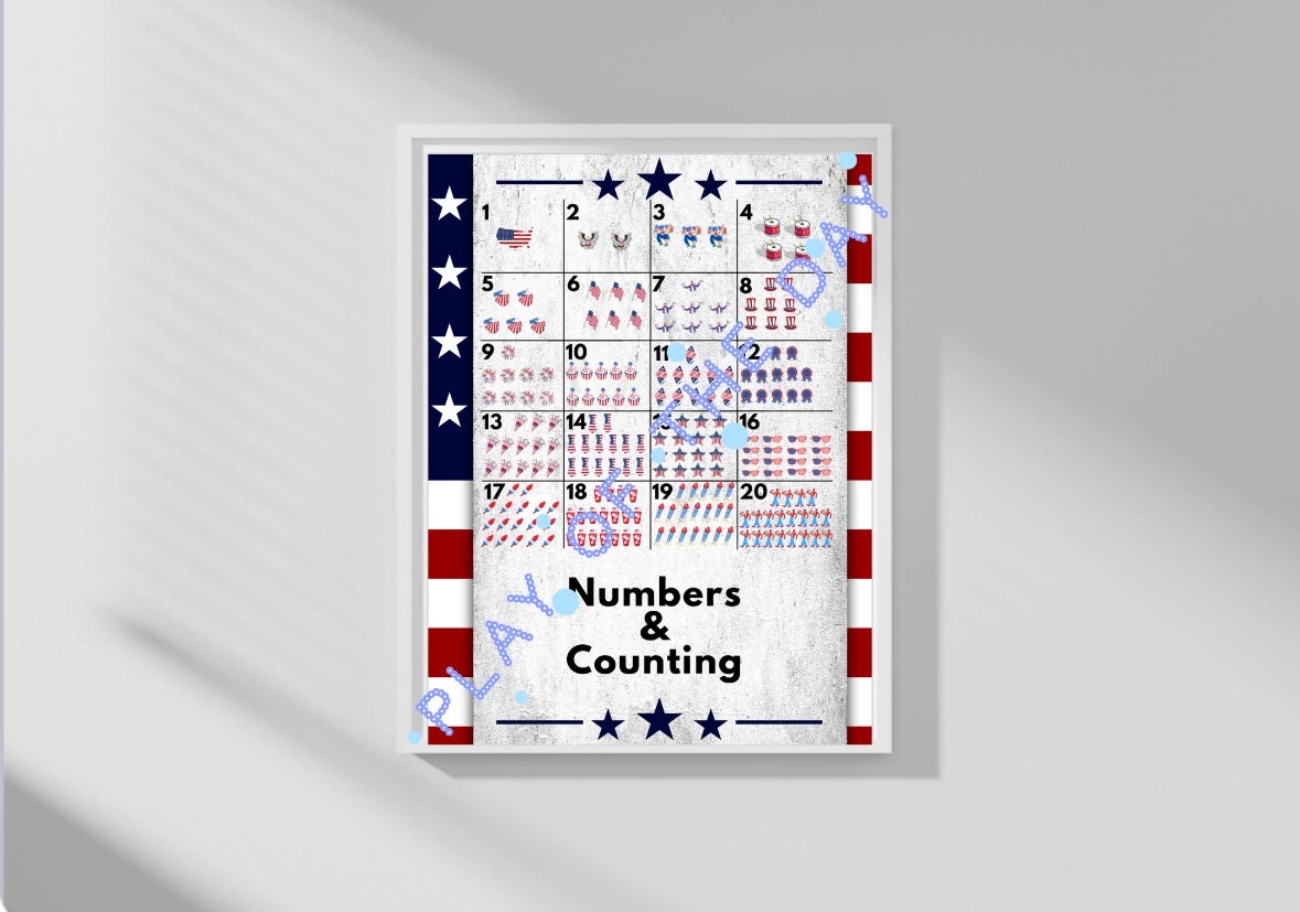 Number Charts,counting Chart,number Chart,preschool,pre-k Activities ...