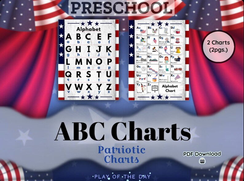 ABC Charts, Alphabet Charts,preschool,pre-k Activities, Homeschool ...