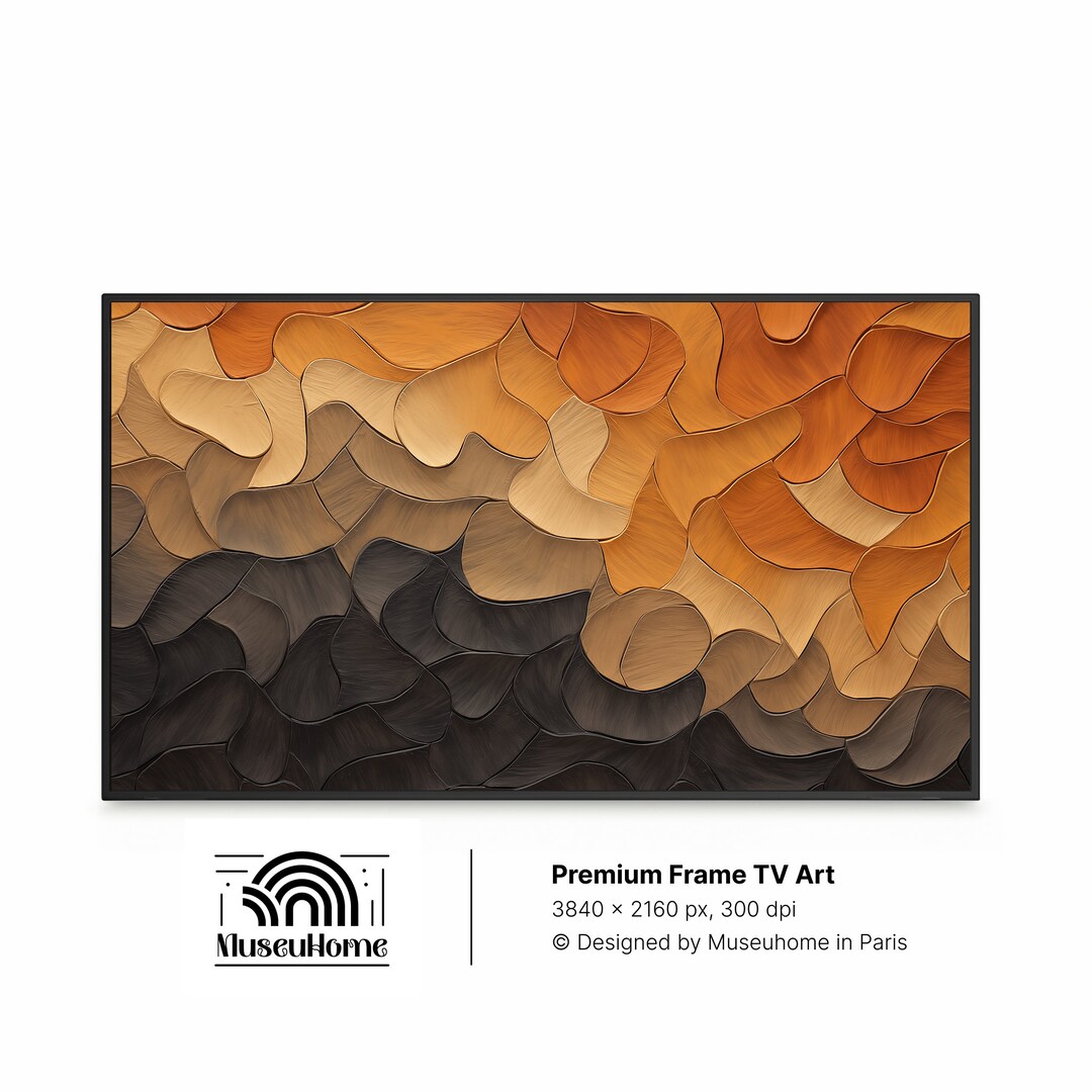 Abstract Waves Inspired Digital Art for Samsung Frame TV Instant ...