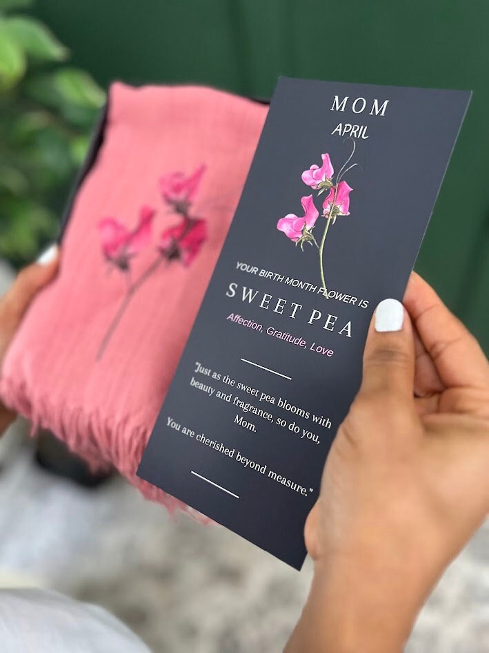 Personalized Birth Month Flower Gift, Unique Birthday Gift for Her ...