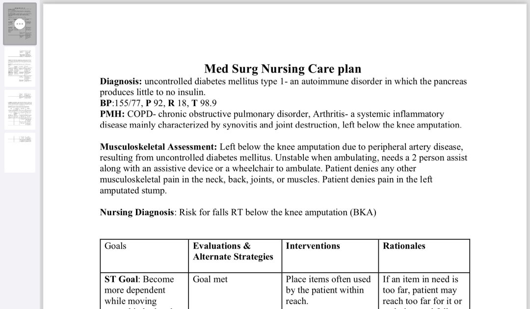 Nursing Care Plan for Diabetes - Etsy
