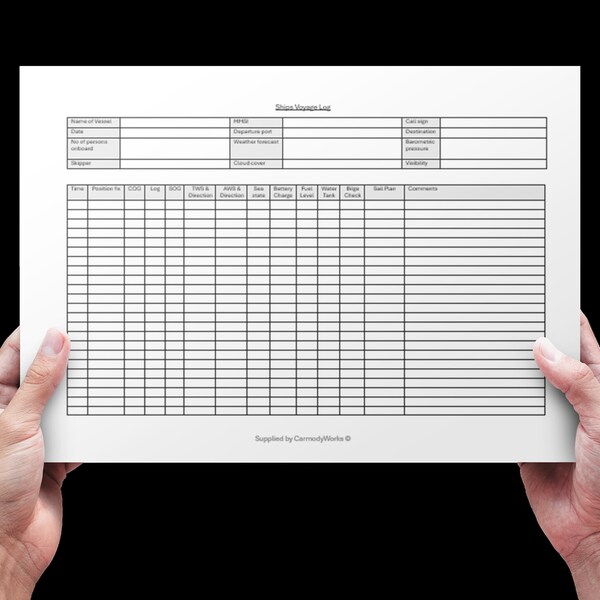 Captains Log Book - Etsy