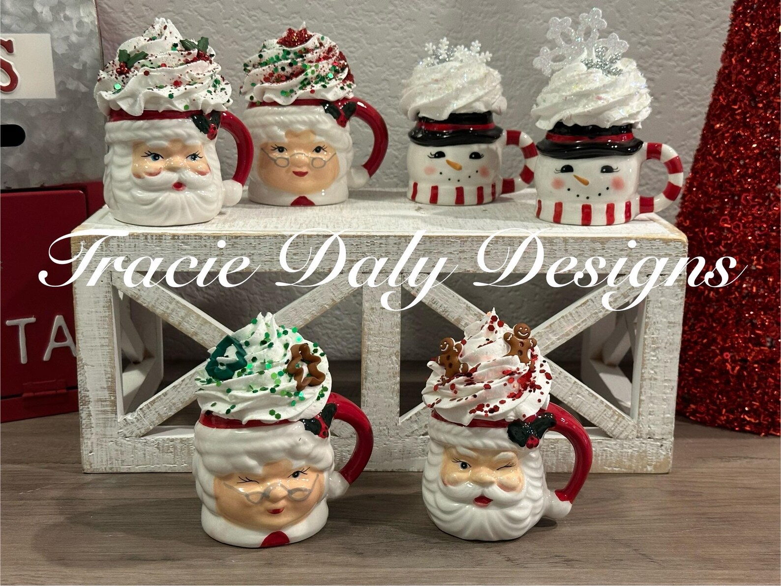 Christmas Hot Chocolate Mug-christmas Fake Bake Mugs-winter Mugs-winter ...