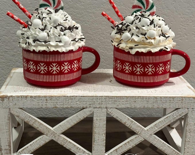 Christmas Hot Chocolate Mug-christmas Fake Bake Mugs-winter Mugs-winter ...