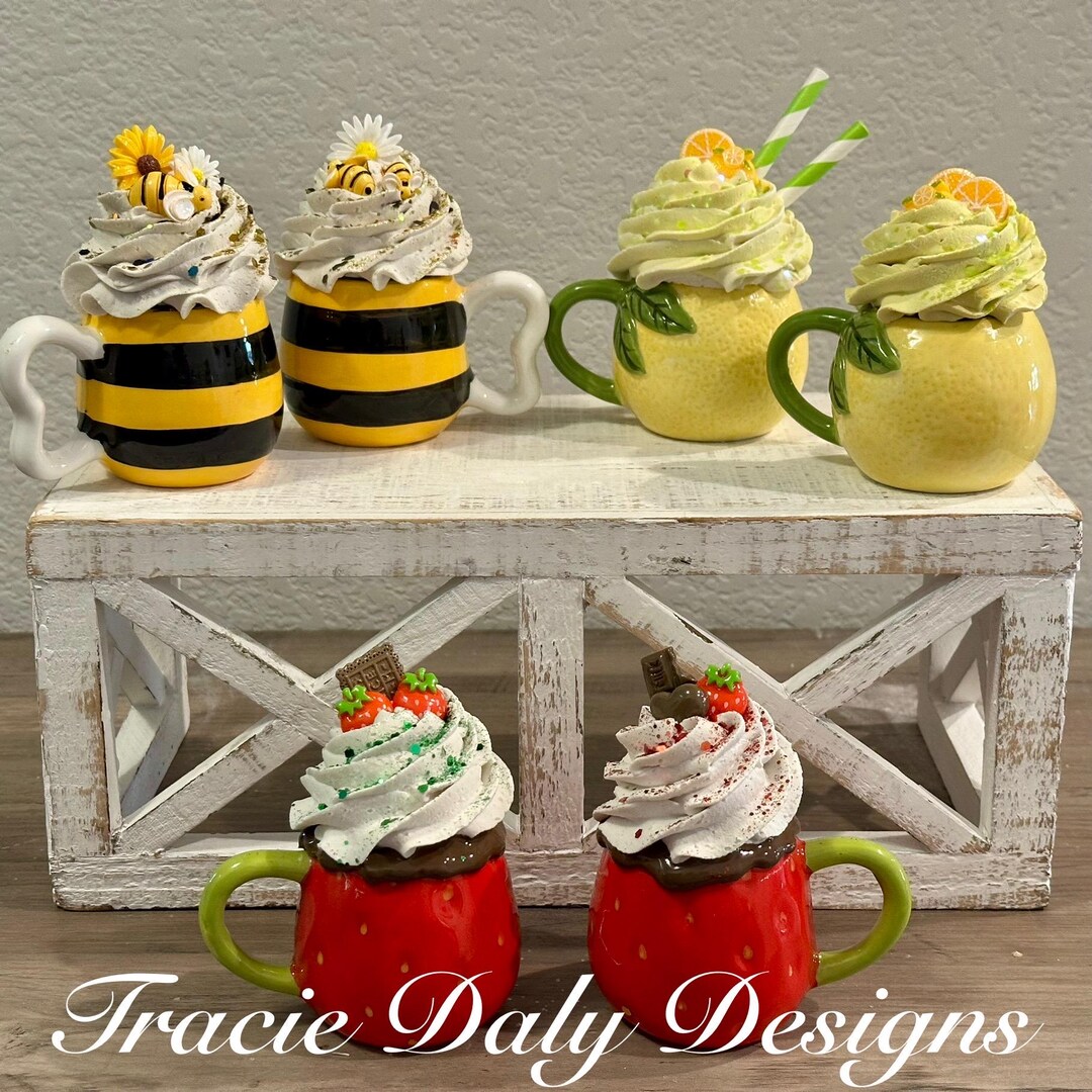 Spring Mini Mugs-summer Mini Mugs-mini Mug Fake Bake-bee Mini Mugs ...