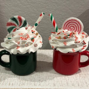 Christmas Hot Chocolate Mug-christmas Fake Bake Mugs-winter Mugs-winter ...