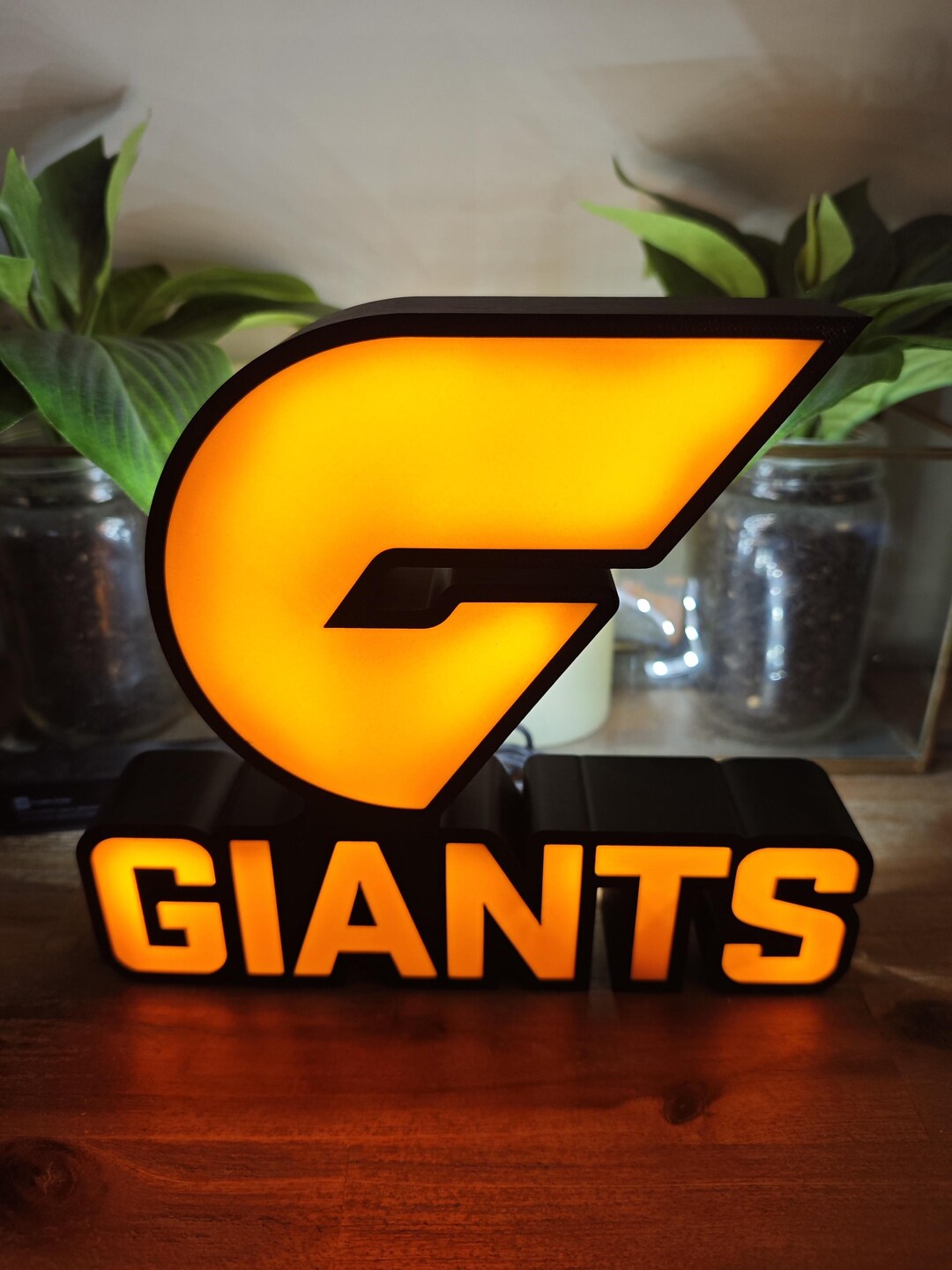 Greater Western Sydney GWS Team Logo Lightbox - Etsy Australia