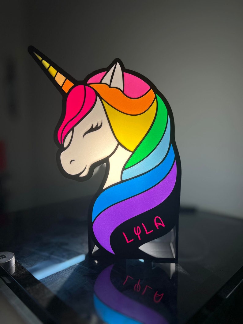 Custom Unicorn Night Light - Etsy Australia