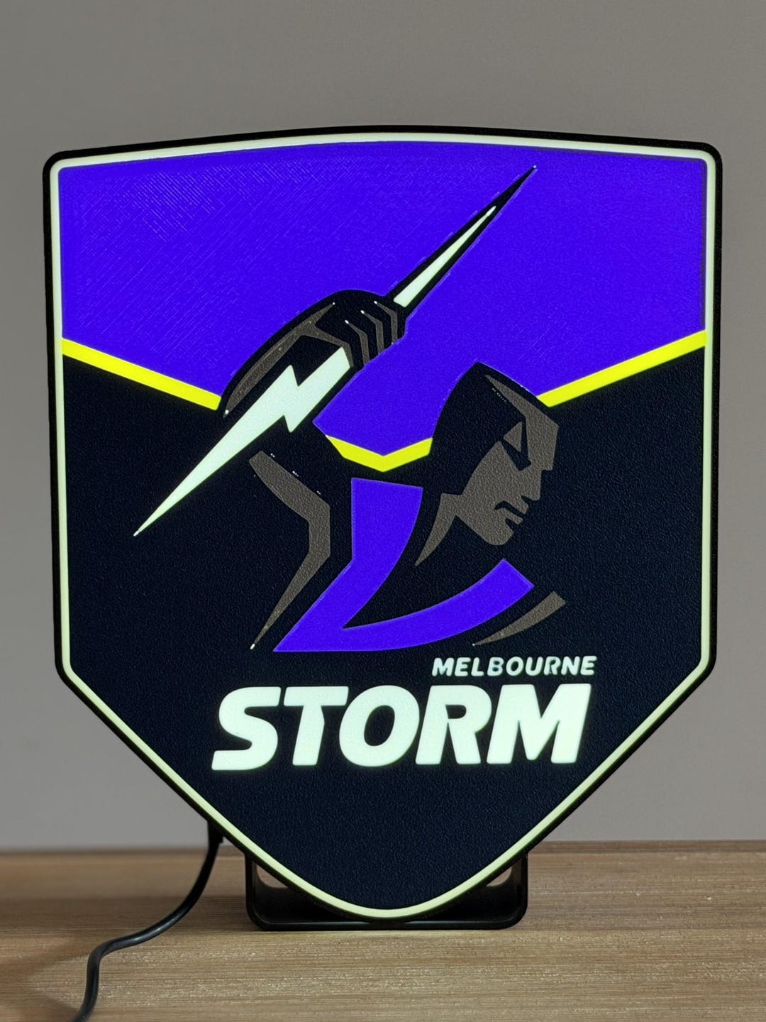 NRL - Melbourne Storm LED Lightbox - Etsy Australia