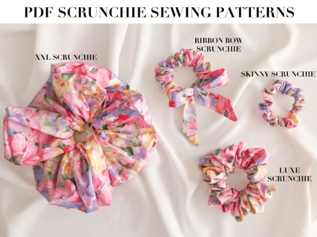 Beautiful Scrunchie Sewing Patterns, Sewing Pattern PDF Beautiful ...