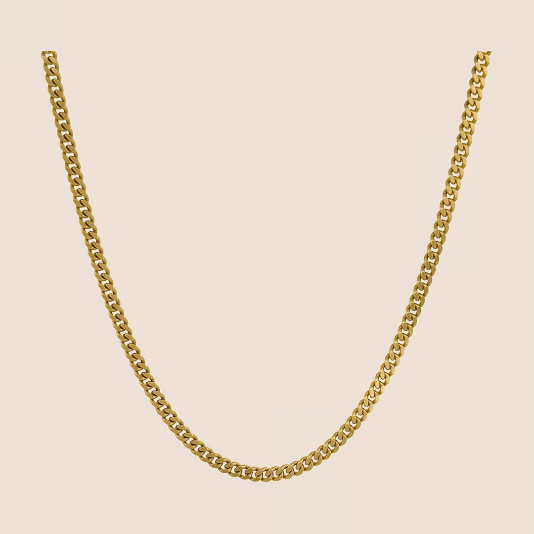 14k 2.7MM Baby Curb Chain - Etsy