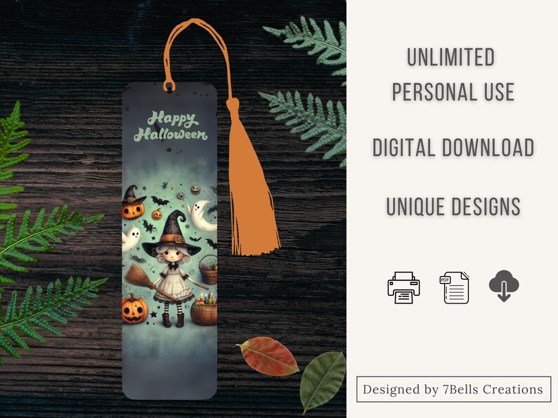 Halloween Kids, Printable Bookmarks, Halloween Bookmark, Halloween ...