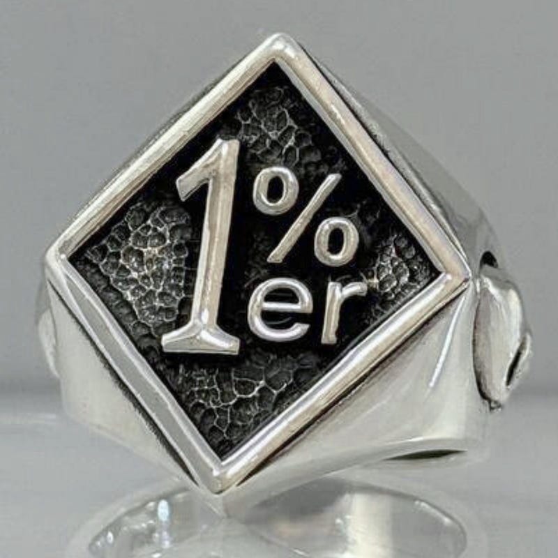 1 %er Ring - Etsy
