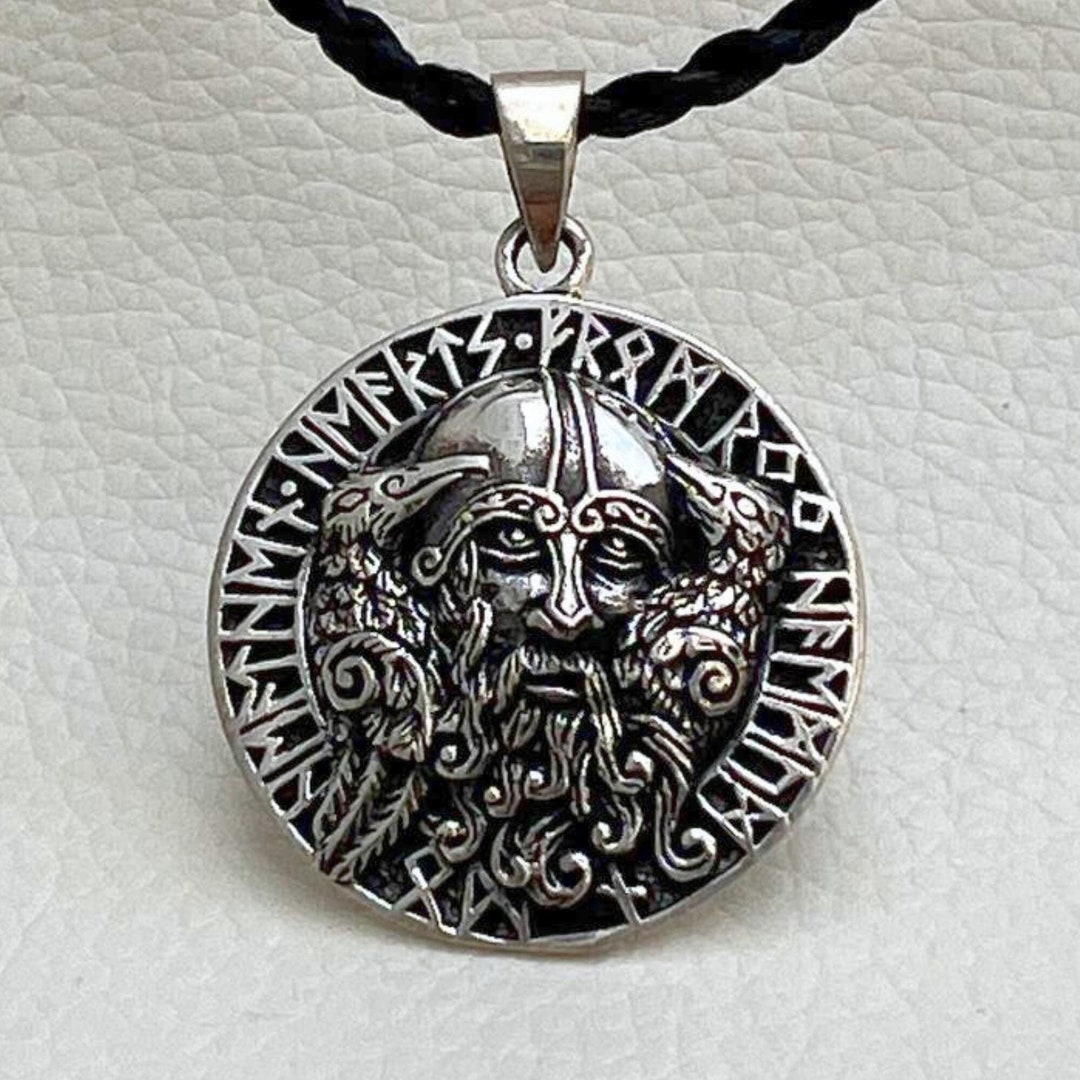 Mimir God of Wisdom God Odin Head Pendant Vikings Pendant, Norse ...