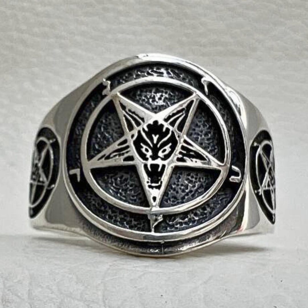 Sigil of Baphomet Inverted Pentagram Occult Talisman Mystical Symbol of Rebellion Sacred ...
