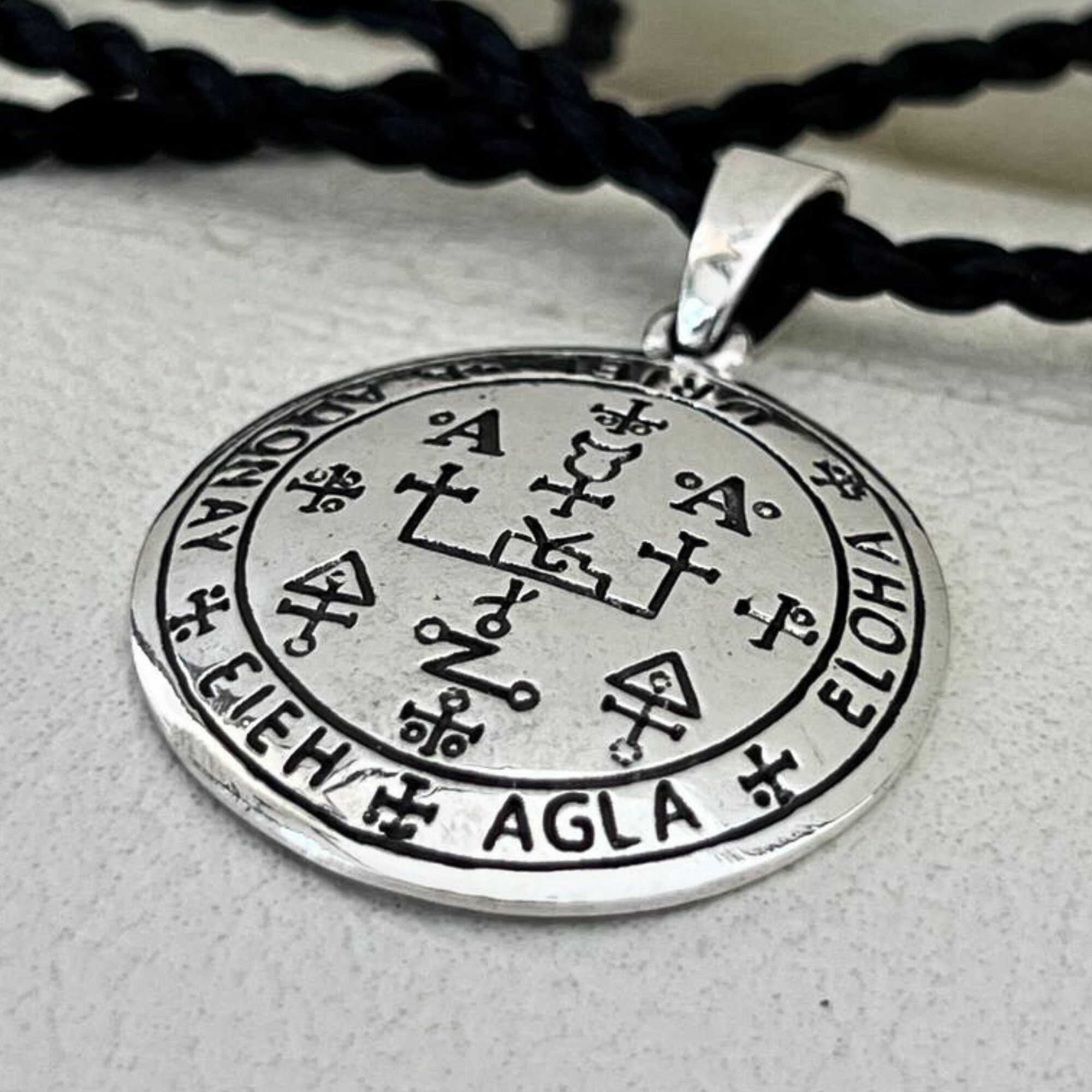 Sigil of the Archangel Uriel Pendant Pentacle of the Archangels Seal ...