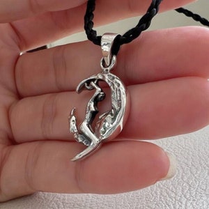 Lady on the Moon Pendant Lady Riding on the Moon Pendant Woman Riding ...