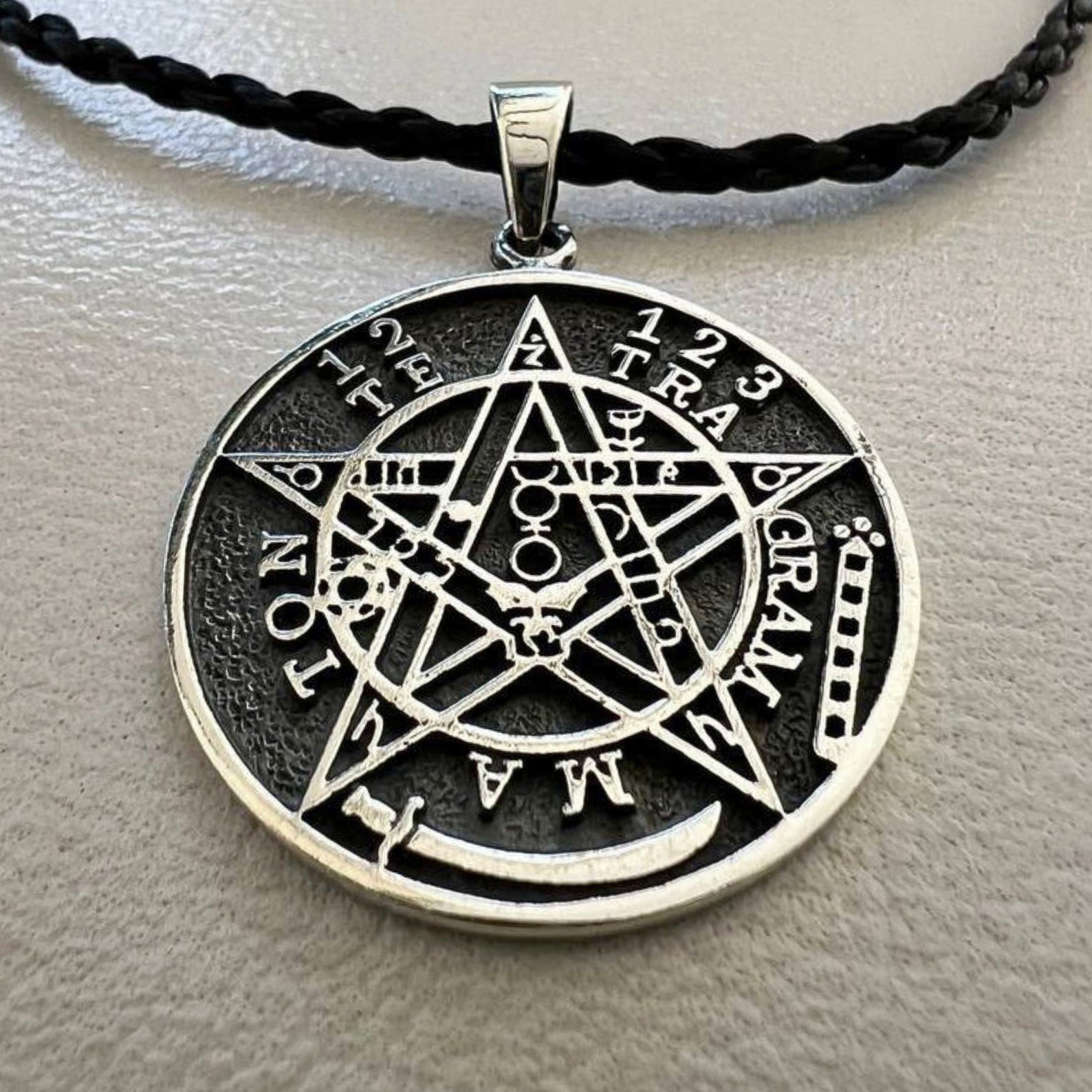 3D Pentagram of Eliphas Levi Magic Tetragrammaton Star Solomon Seal ...