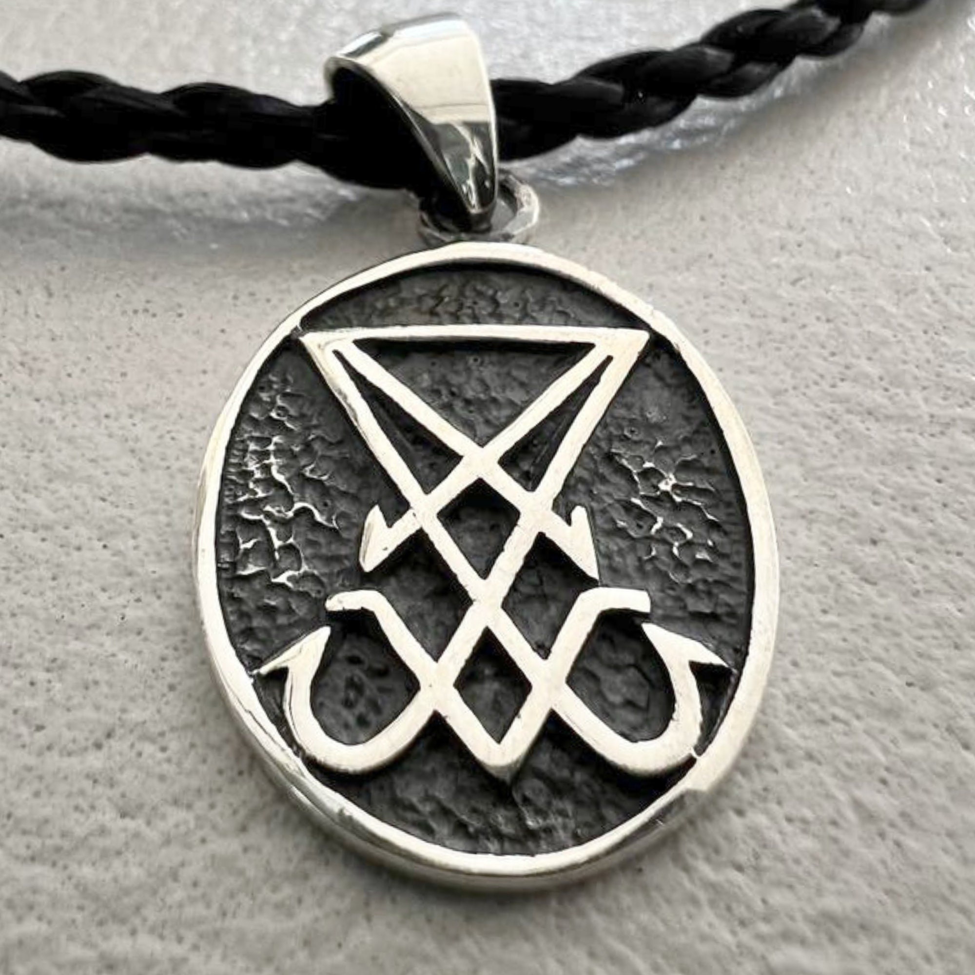 Sigil of Lucifer Ouroboros, Witch Necklace Jewellery, Luciferian Sigil ...