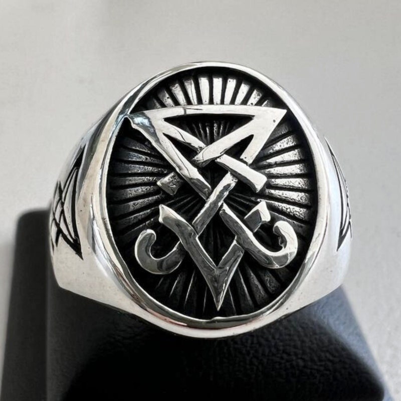 Satanic Rings for Men - Etsy