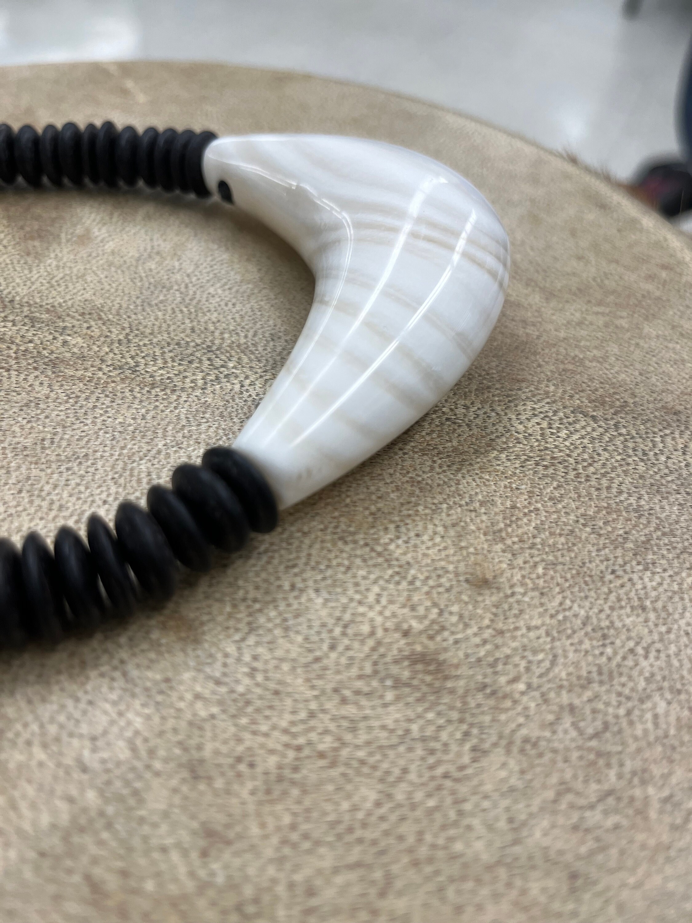 4 Inch Hima/giant Clam Sinahi With Carabao Horn Beads - Etsy