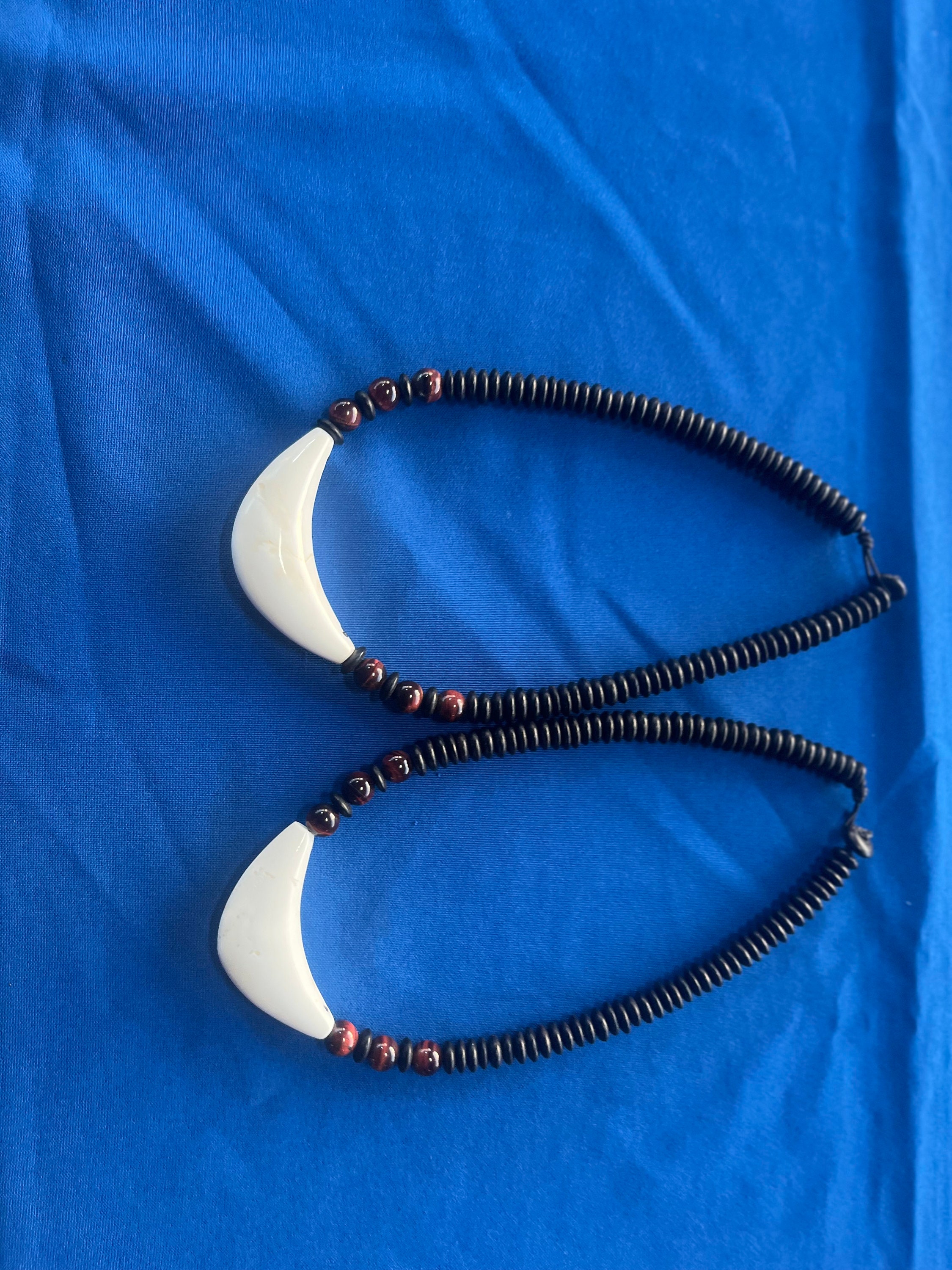 4 Inch Hima/giant Clam Sinahi With Carabao Horn Beads - Etsy