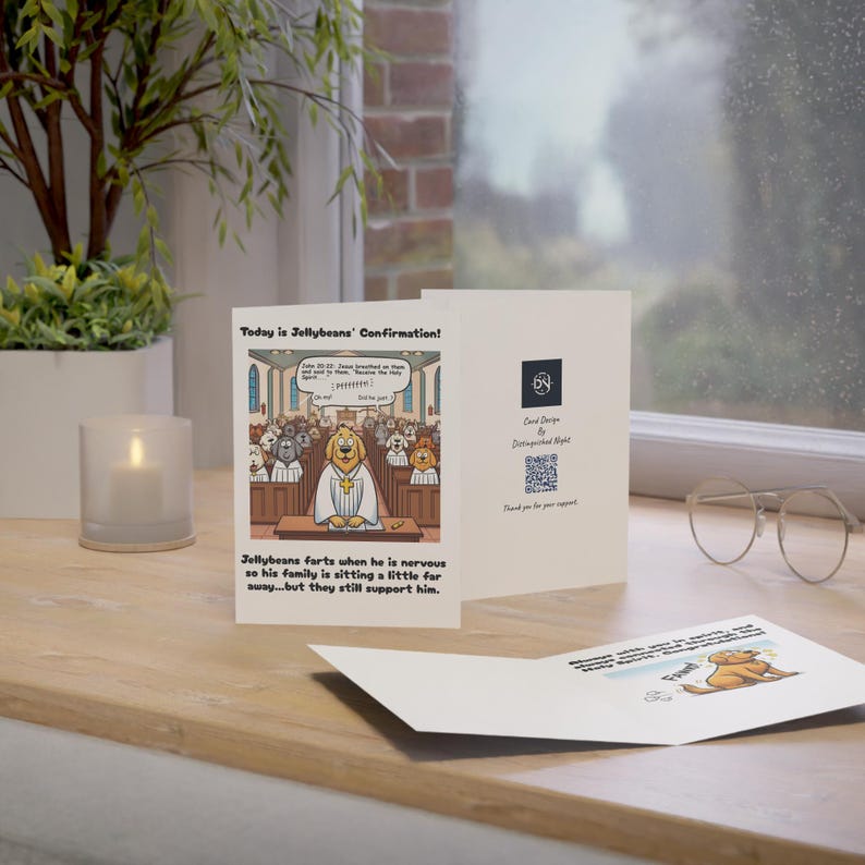 Borderline Inappropriate Confirmation Card, Cartoon Dog, Christian ...