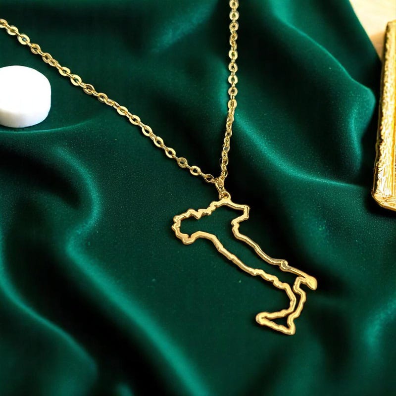 Italy Flag Map - Etsy