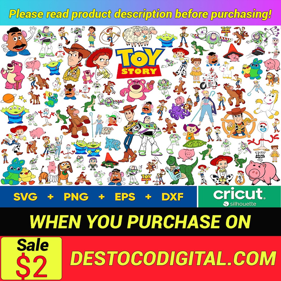 100 T.oy S.to.ry SVG Bundle, Woody Svg Files for Cricut, T.oy St.or.y ...