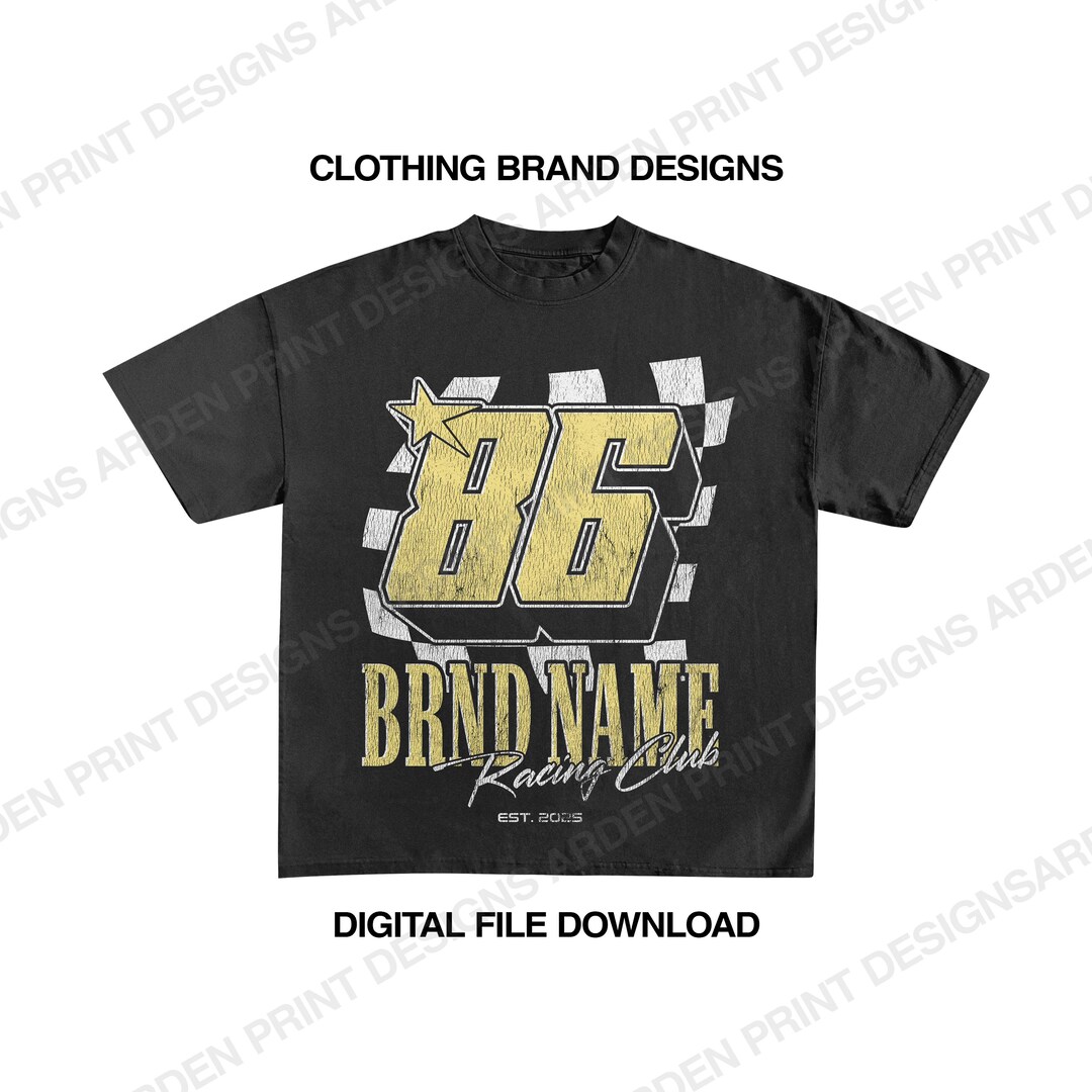 Custom Clothing Brand Design PNG File, Streetwear Design, Thrift Design ...
