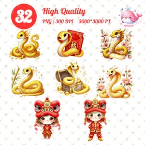 Year of Snake Lunar New Year PNG Chinese Lunar New Year Dragon Year of ...