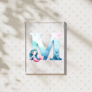 Mermaid Clipart, Scrapbook ,printable Art, Nursery Decoration, Wall Art ...