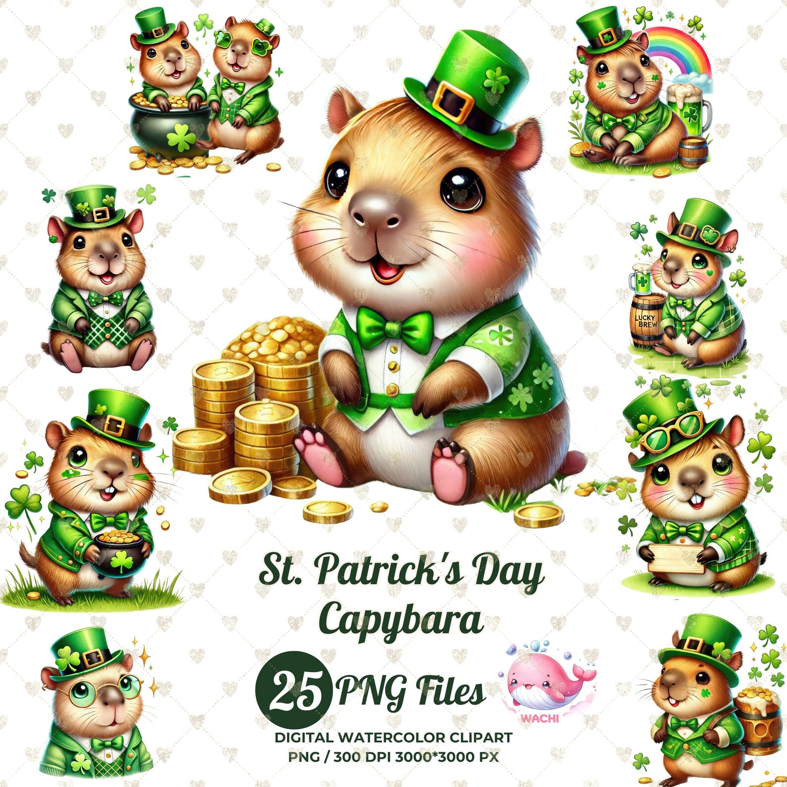Capybarapng St Patrick's Days Png St Patrick Days Png Irish Days Svg ...