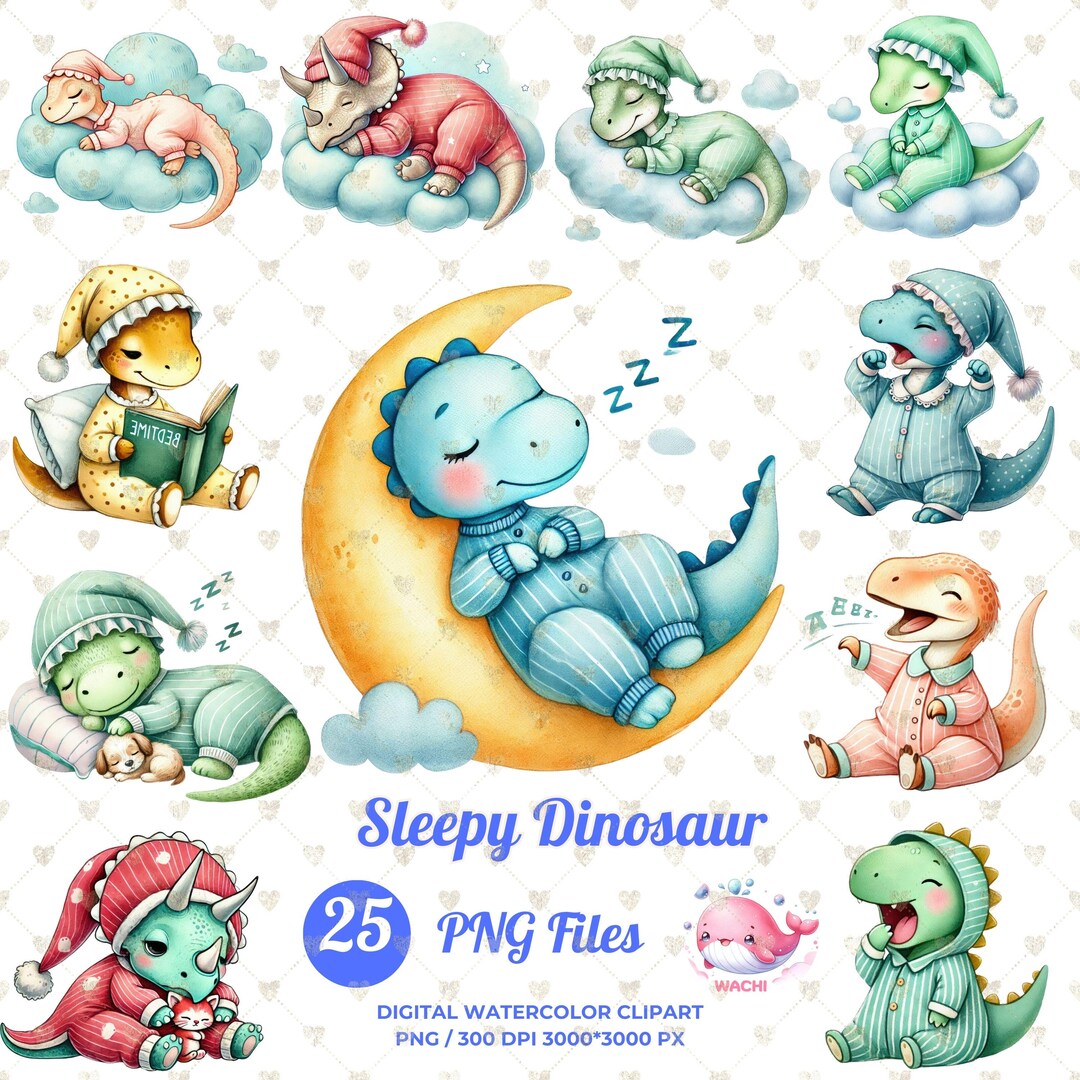 Sleepy Dinosaur Cute Dinosaurpng Dino Sleep Christmas Dinosaur Gifte ...